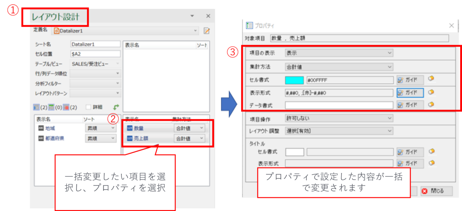 Datalizerの表の色や書式を一括変更したい | WingArc TECH BLOG